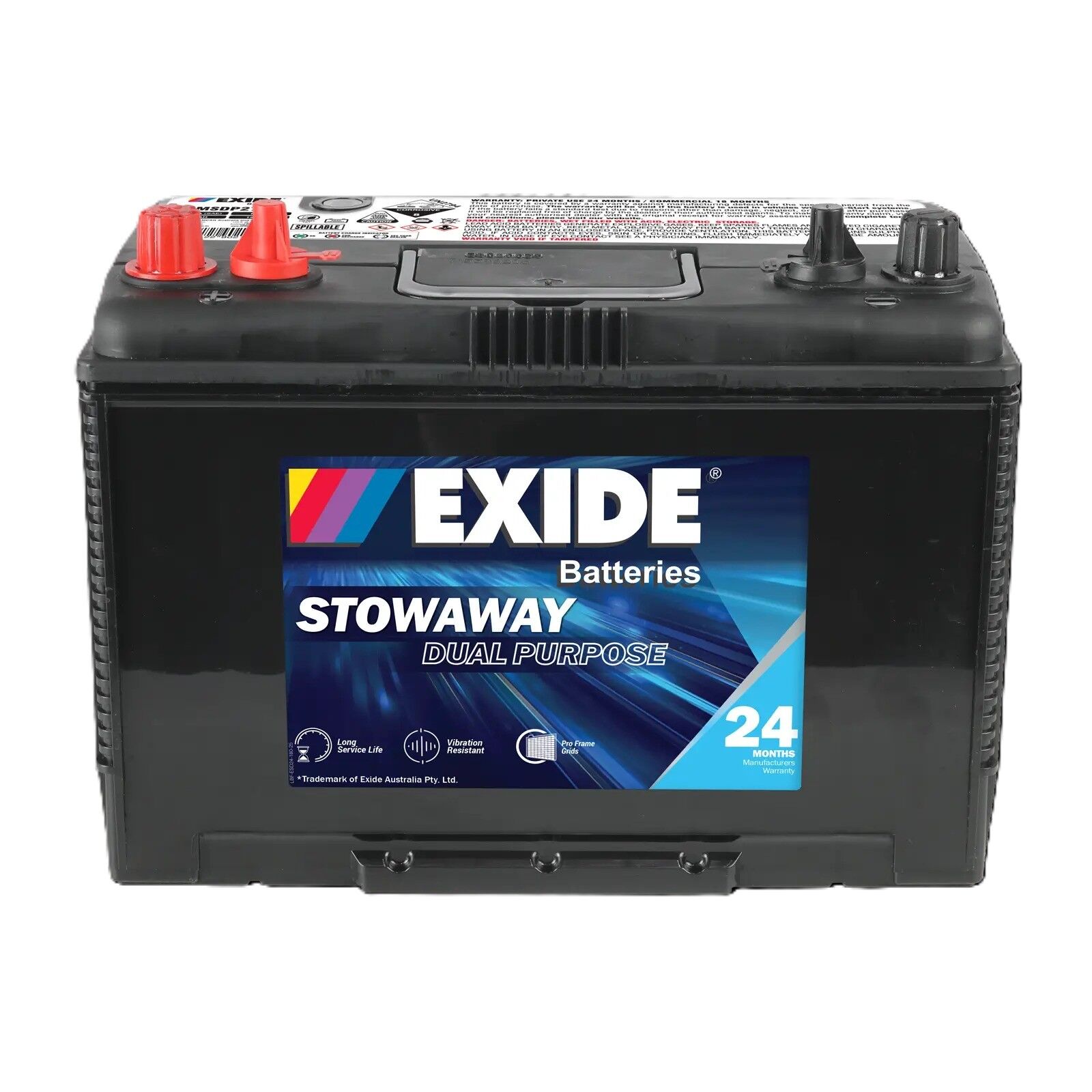 Exide MSDP27D Dual Purpose Marine Battery 12V 105Ah 780CCA | Archer ...