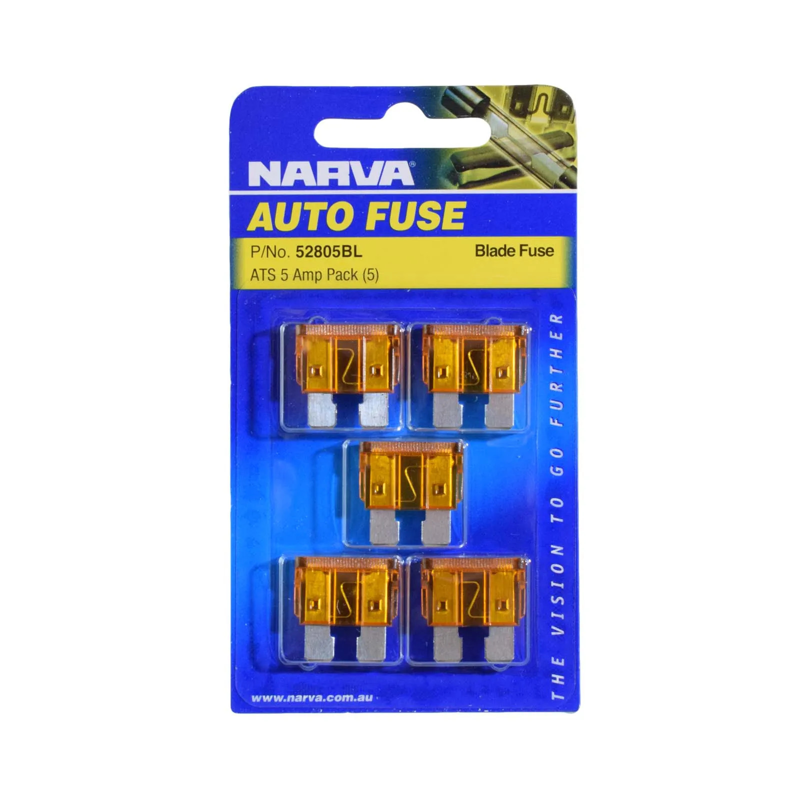 Narva Standard ATS Blade 5 AMP Orange (5pk)