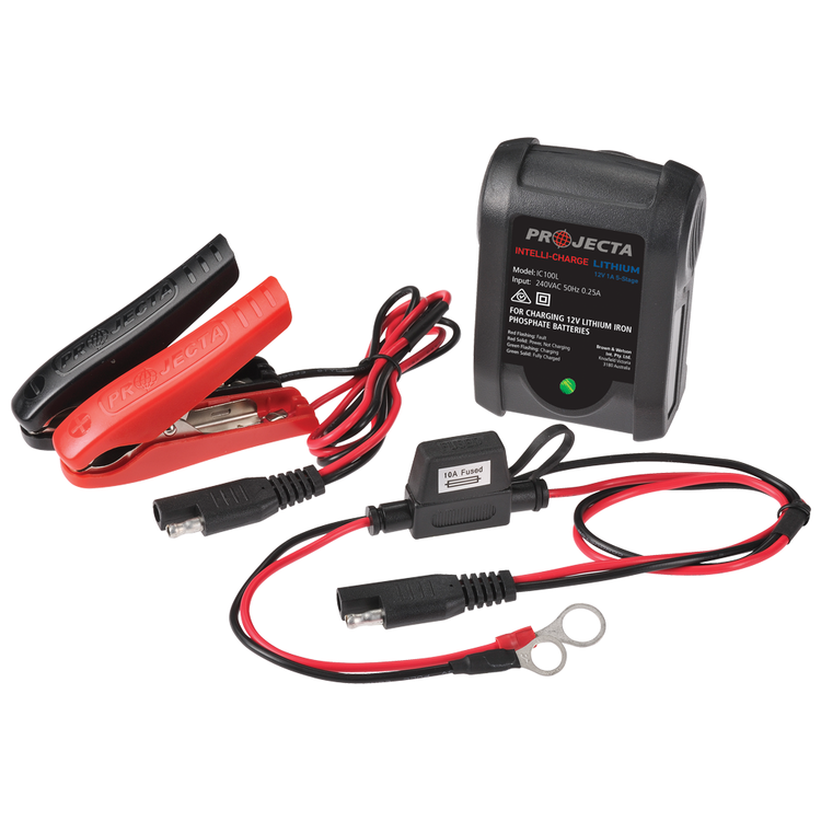 Projecta IC100L Intelli-Charge 1A Lithium Battery Charger