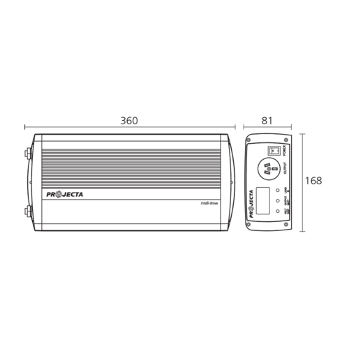 Projecta 12V 1000W Pure Sine Wave Inverter